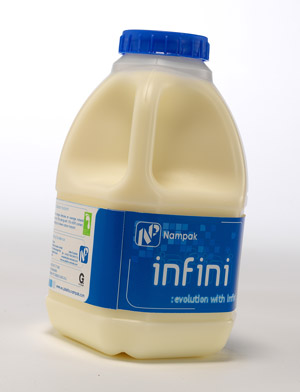 NAMPAK PLASTICS: “Infini” lightest four-pint HDPE milk bottle ...